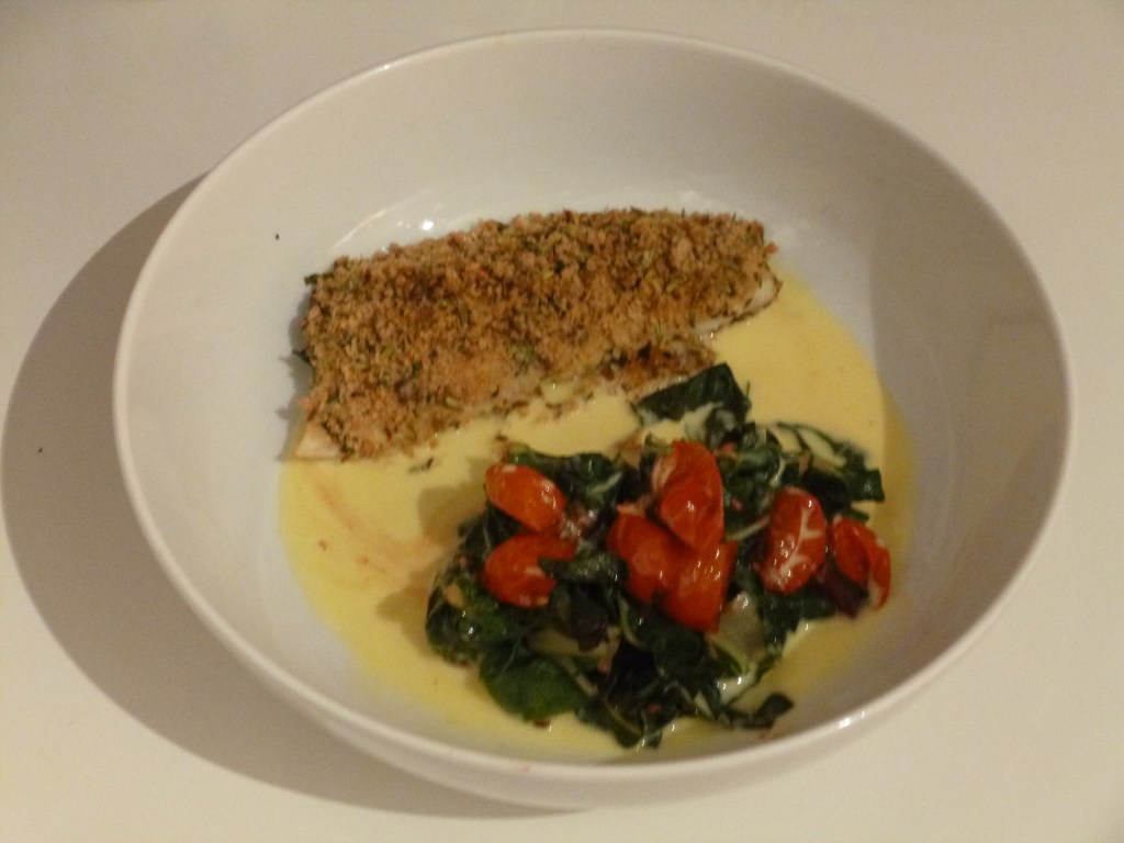 Cumin Crusted Brill Fillets with a Saffron Sauce Recipe