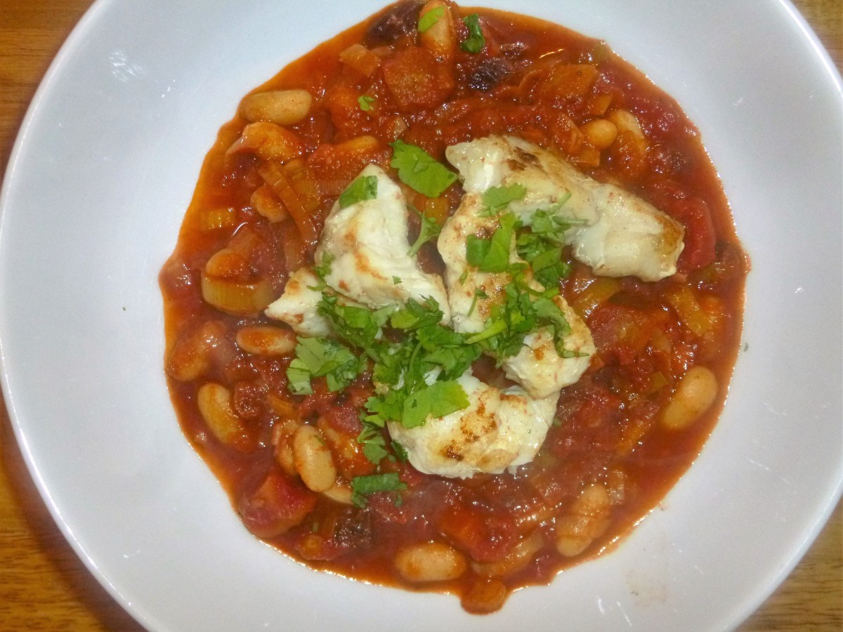 Pan Fried Monkfish on a Cannellini Bean, Tomato and Preserved Lemon ...