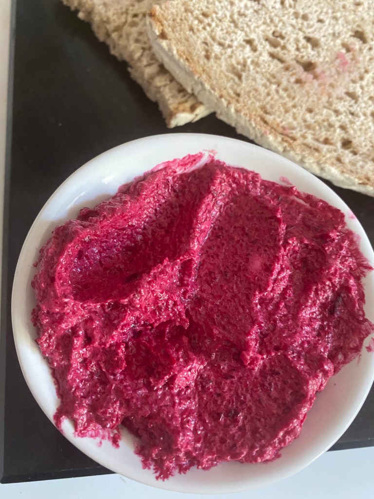 Roasted Beetroot and Feta Pate