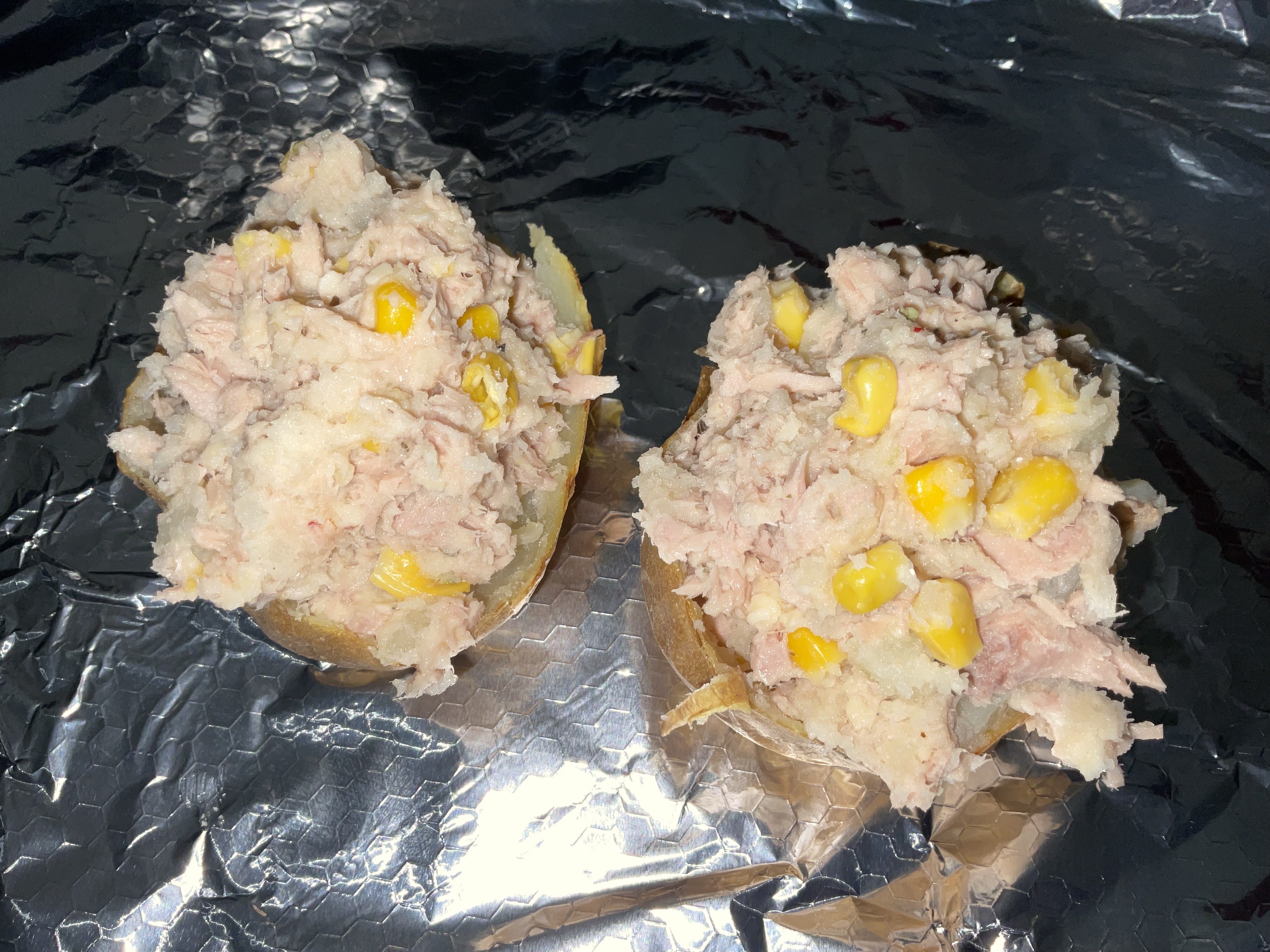 Tuna and Sweetcorn Potato Skins