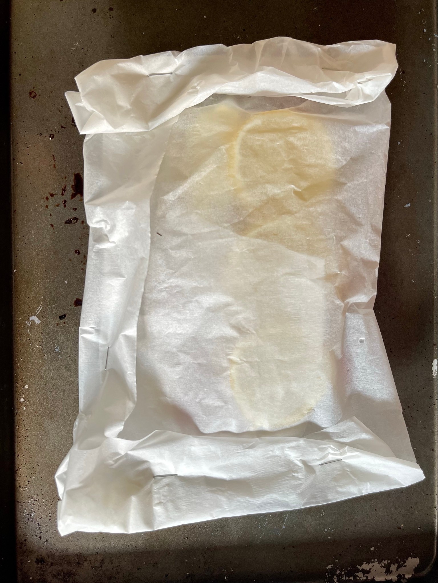Cod En Papillote with New Potatoes and Tomatoes